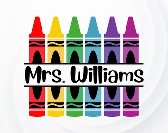 Teacher Split Monogram - Etsy