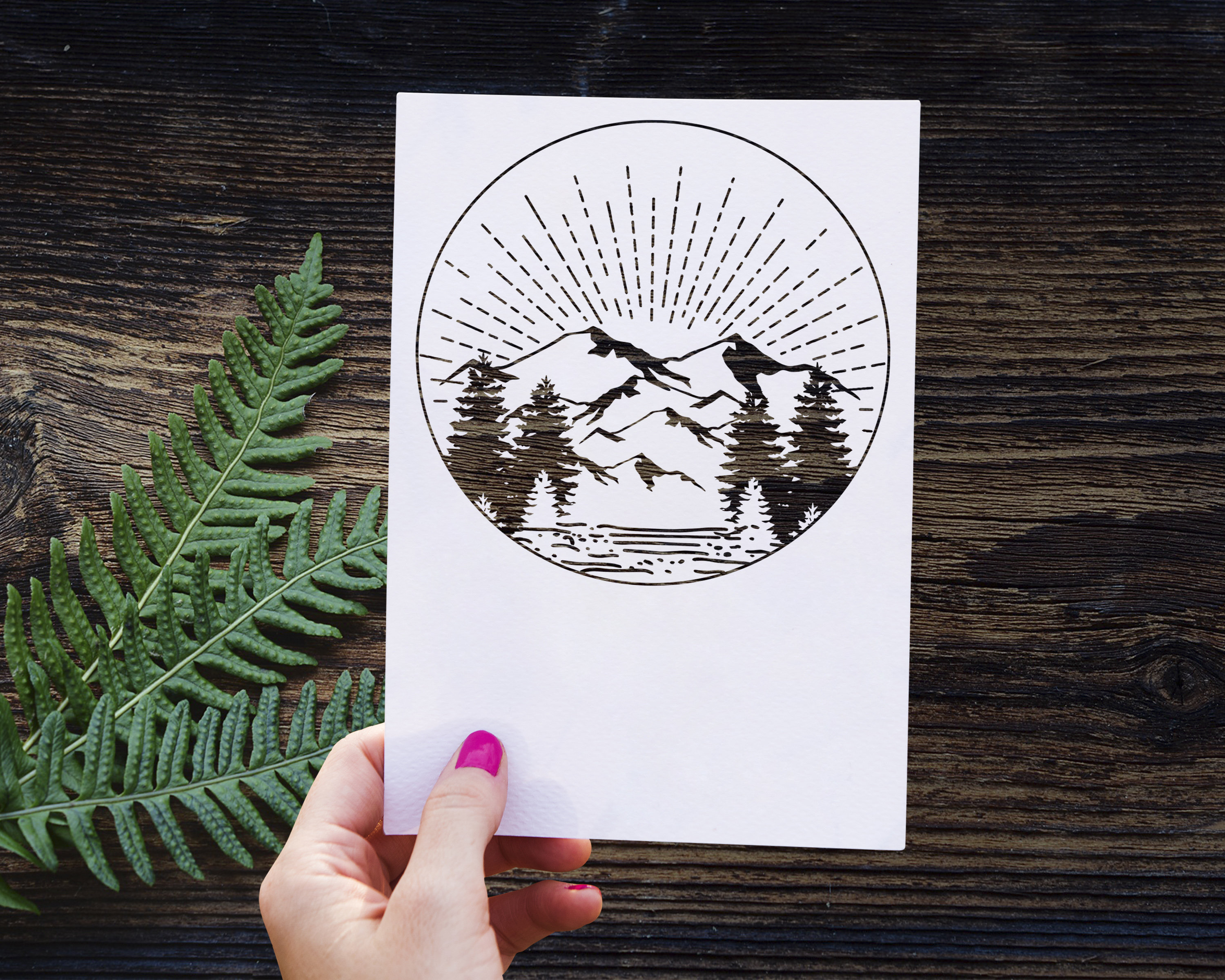 Mountains SVG Landscape PNG for Tumbler Nature Svg File for - Etsy