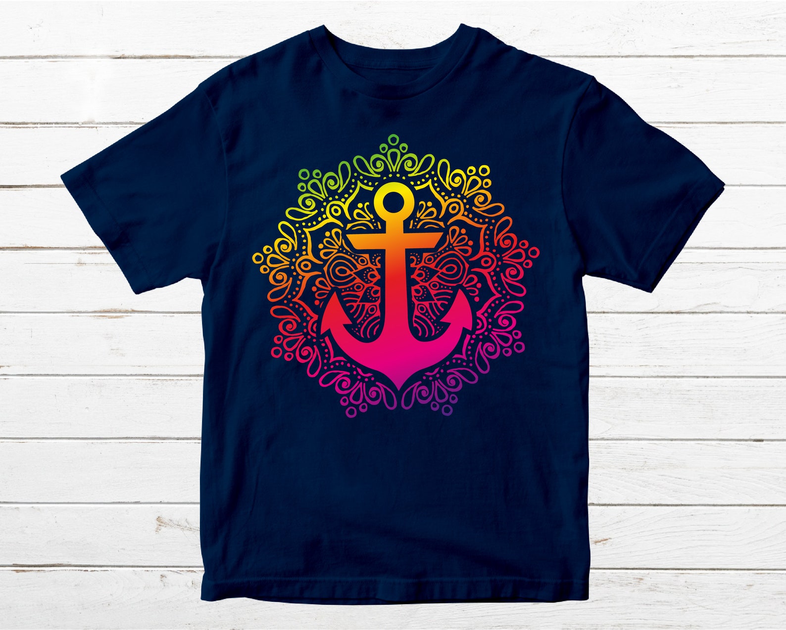 Anchor Mandala SVG Summer SVG Mandala Cut Files Cruise Door - Etsy