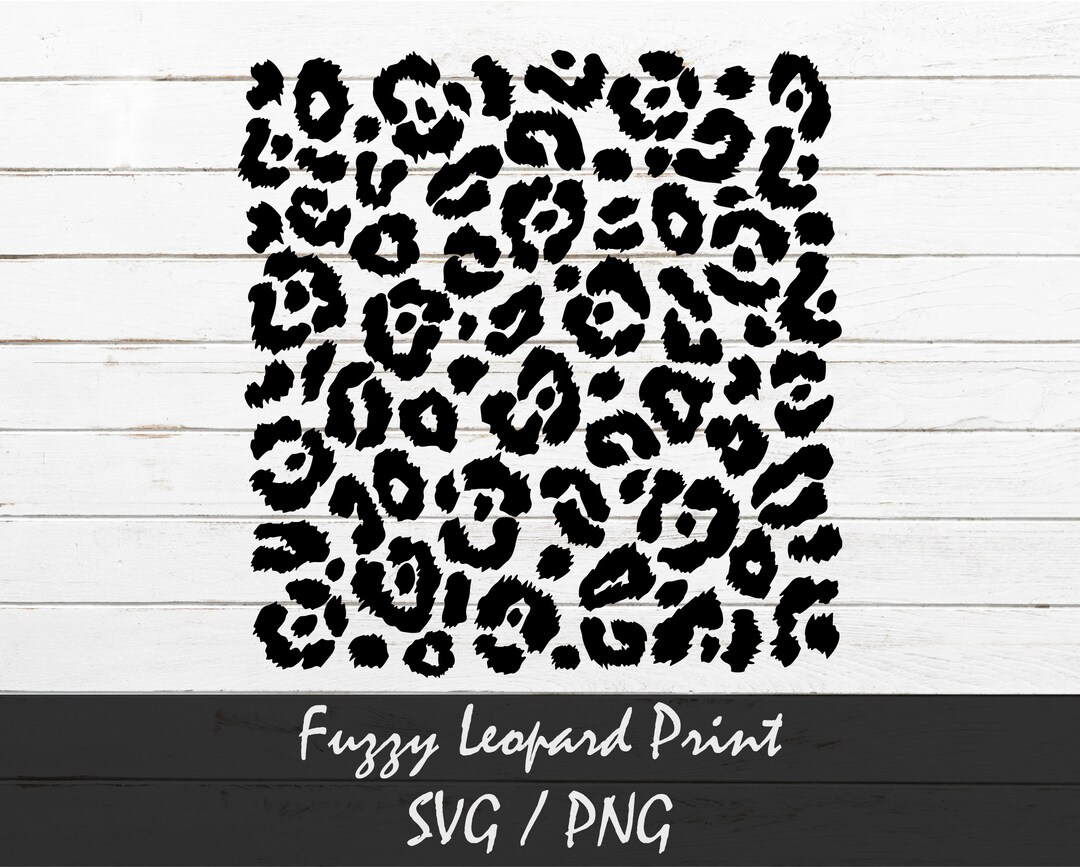 Fuzzy Leopard Print SVG, Cheetah SVG, Leopard Svg for Sublimation and ...