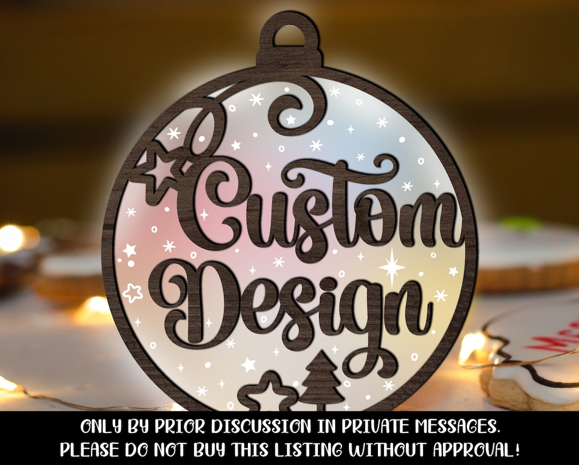 Custom SVG Laser Design Customized SVG File for Glowforge - Etsy