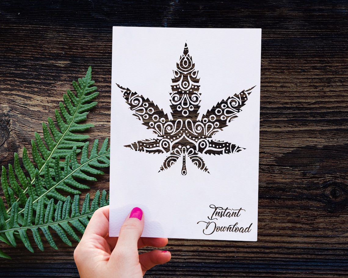 Cannabis Mandala SVG Marijuana SVG Plants SVG Marijuana - Etsy