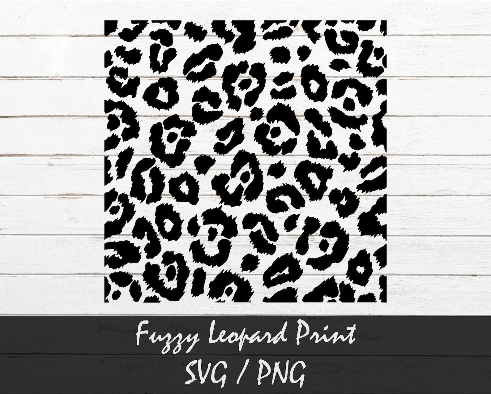 Leopard Print SVG, Fuzzy Leopard SVG Pattern Tile, Cheetah Svg for ...