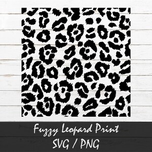 Leopard Print SVG, Fuzzy Leopard SVG Pattern Tile, Cheetah Svg for ...