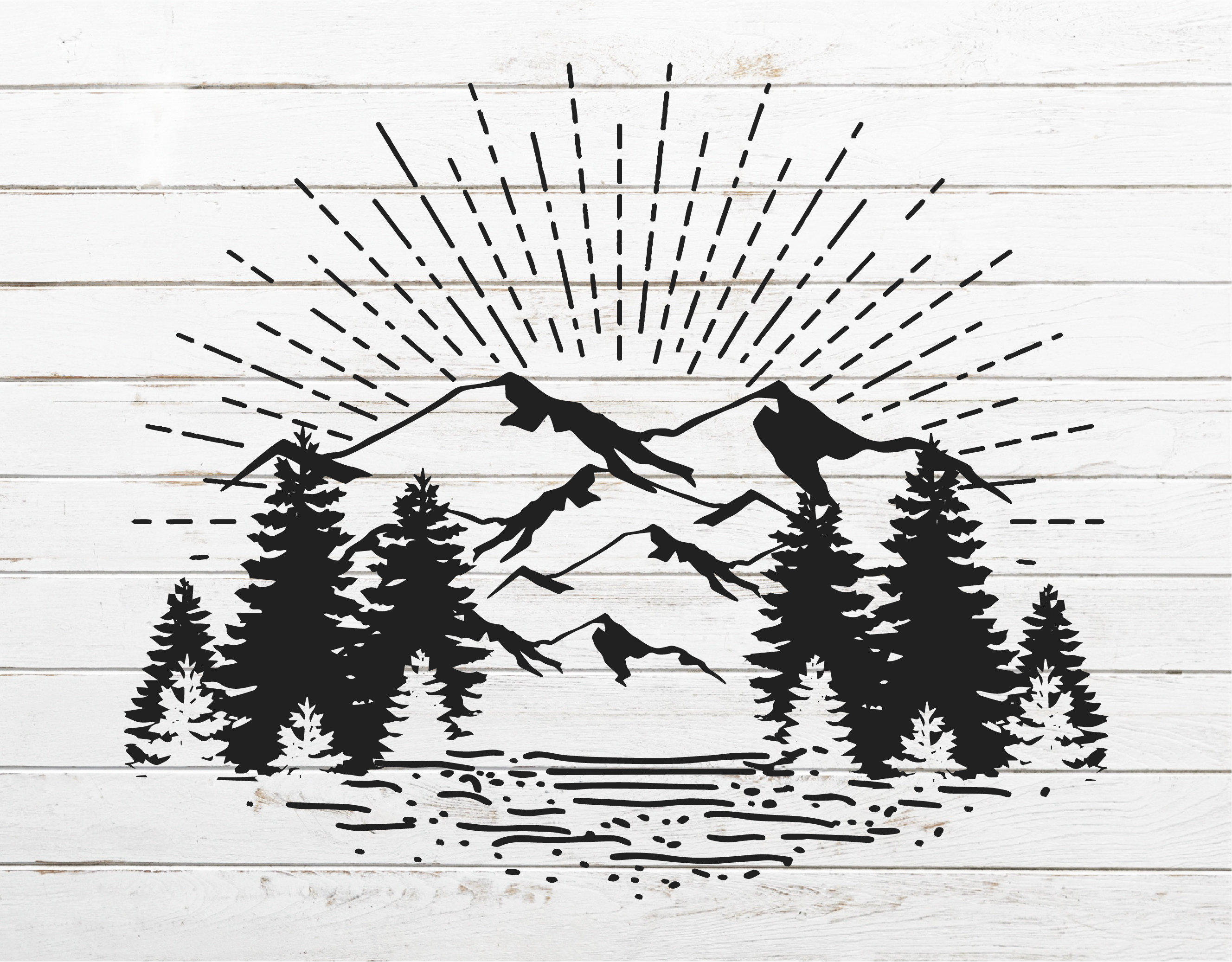 Mountain SVG Nature SVG Vector File for Cricut Mountain - Etsy