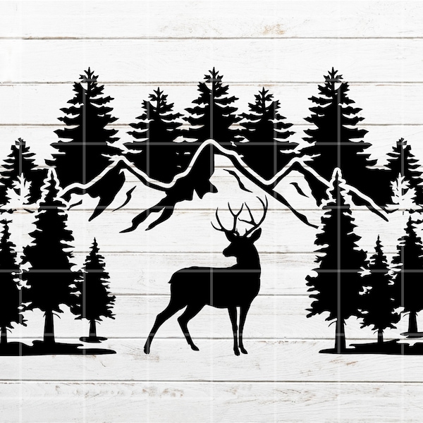 Nature Scene Svg - Etsy