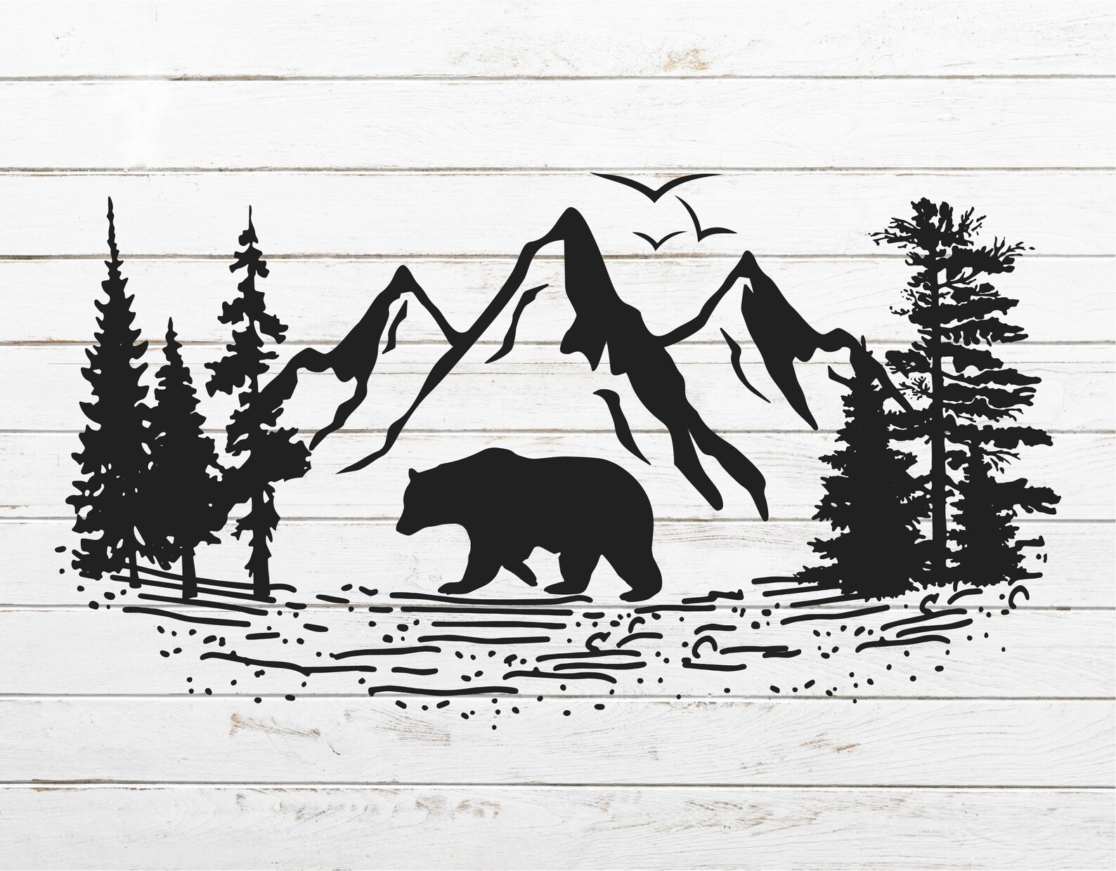 Mountain SVG Landscape SVG Bear Svg Woodland Svg Adventure - Etsy Singapore