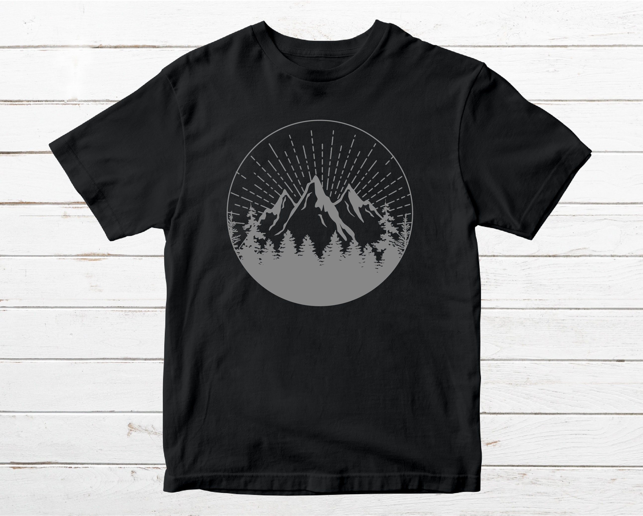 Mountain SVG Adventure SVG Landscape Svg for Decal Nature - Etsy