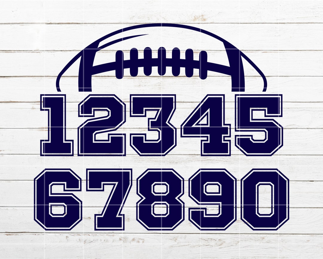 Football Number SVG, Half Ball SVG, Family Fan SVG for Shirt, Football ...