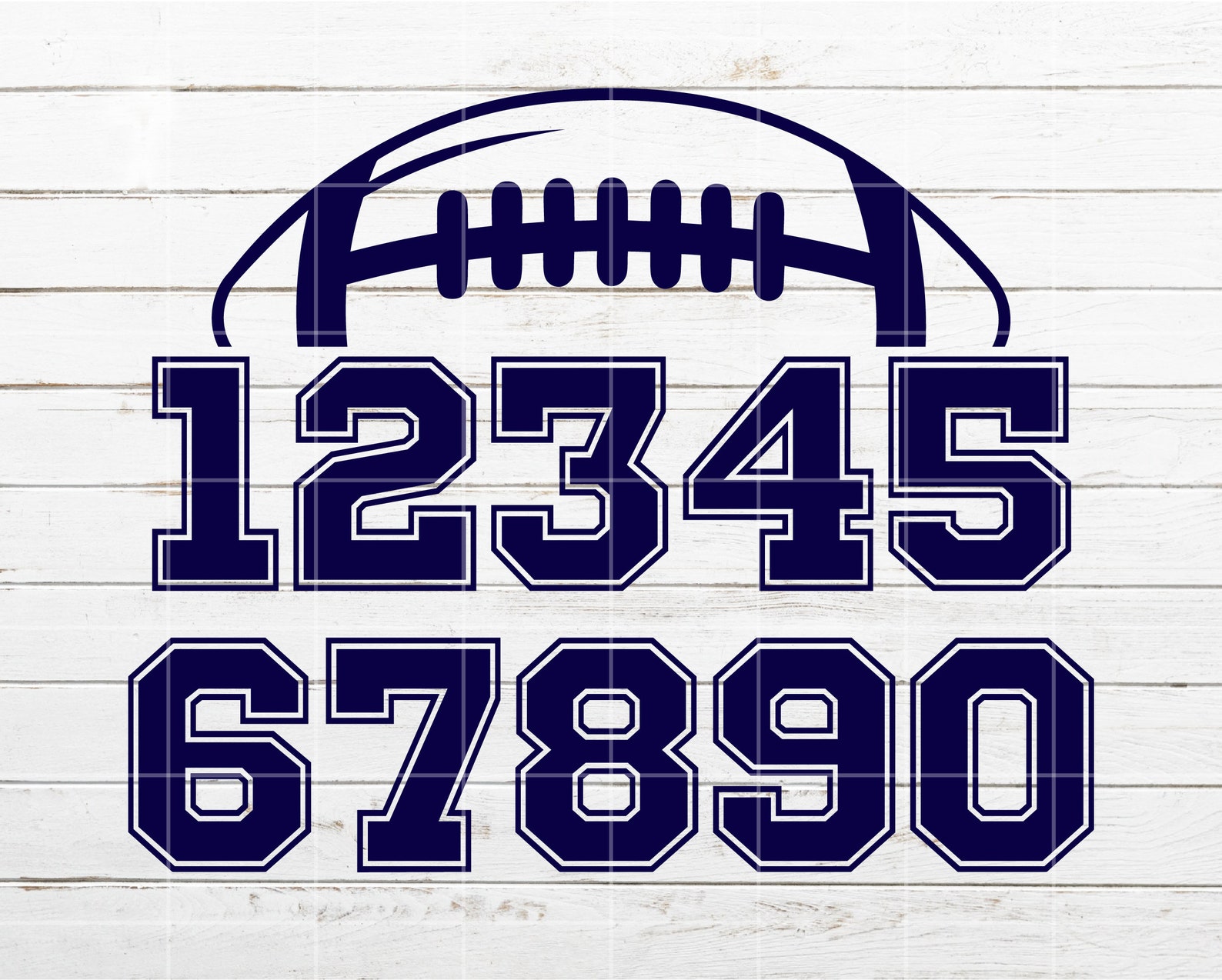 Football Number SVG, Half Ball SVG, Family Fan SVG for Shirt, Football ...