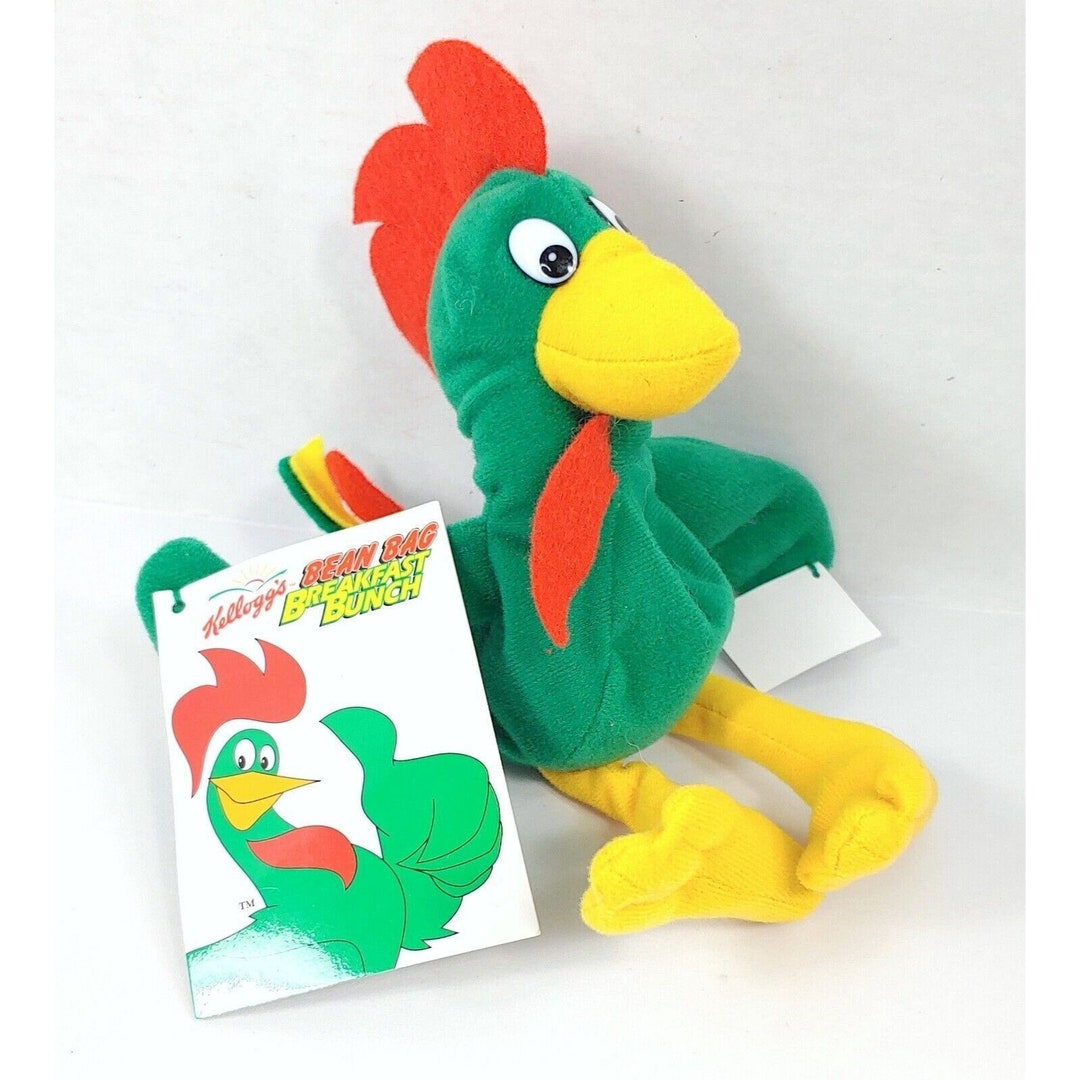 VTG Kellogg Breakfast Bunch: Corny the Rooster - 9in. Stuffed Bean Bag ...