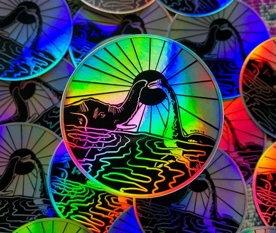Loch Ness Monster X Swimming Elephant Holographic Vinyl - Etsy