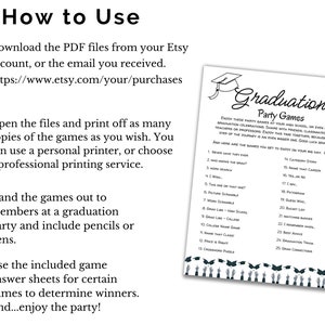 Graduation Party Games Graduation Bundle 25, Printable Games, Party ...
