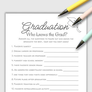 Graduation Party Games Graduation Bundle 25, Printable Games, Party ...