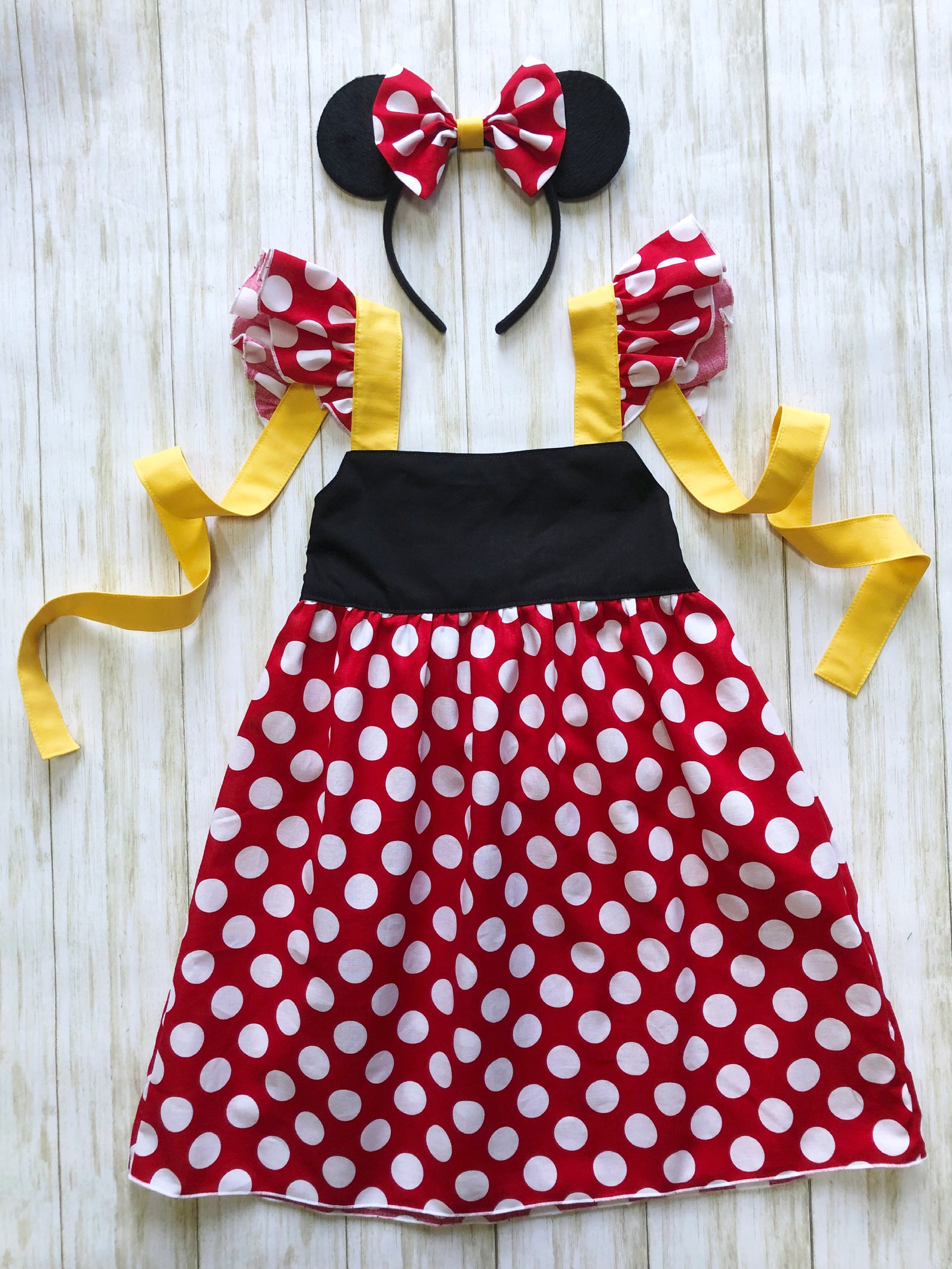 Minnie Mouse Inspired Dress Mouse Birthday Party Dress - Etsy