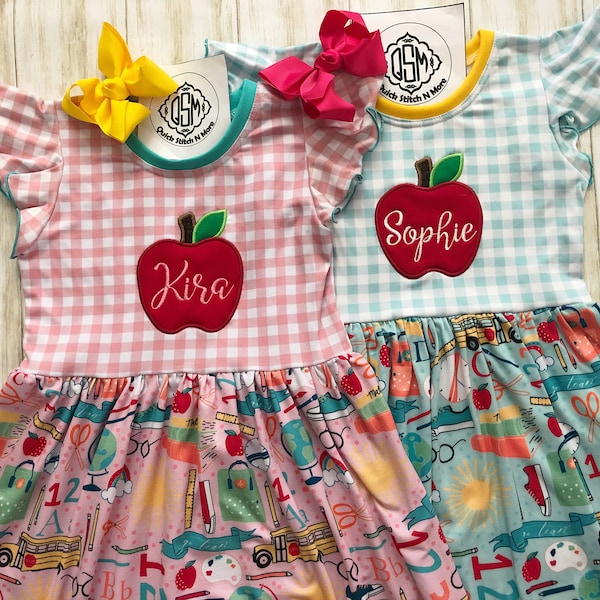 First Grade School Dress - Etsy