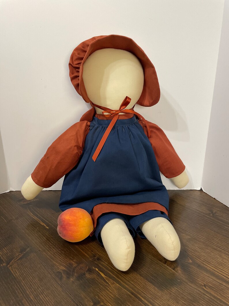 Vintage Rag Doll Handmade Cloth Doll Amish Doll Country - Etsy