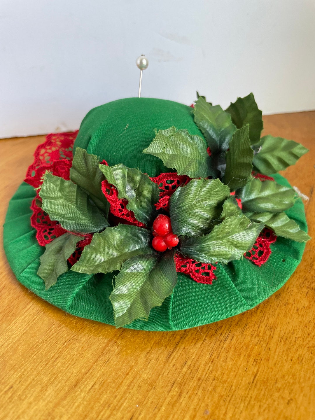 Vintage Christmas Hat Pin Cushion, - Etsy