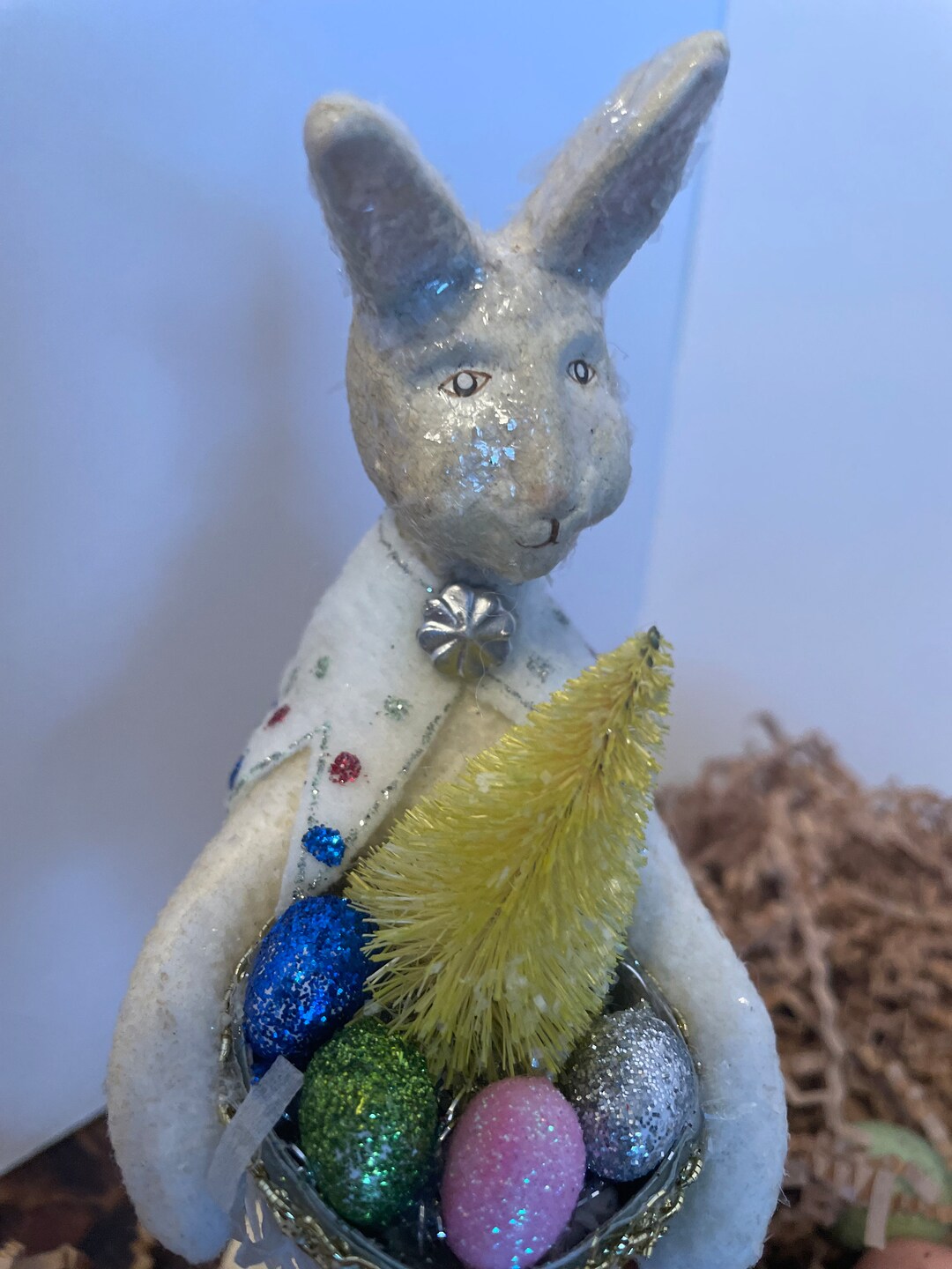 Vintage 2002 Sharon Andrews ESC Trading Co Rabbit With Tree - Etsy
