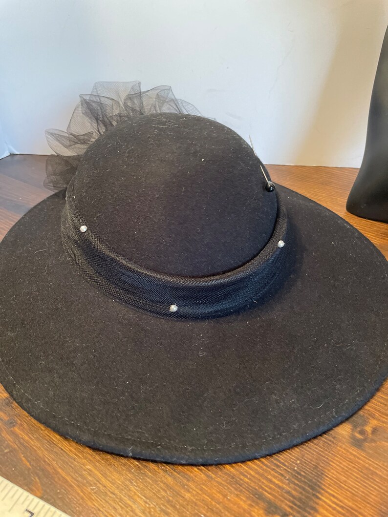 Vintage Wide Brim Doeskin Felt Hat Bollman Ht Co. - Etsy