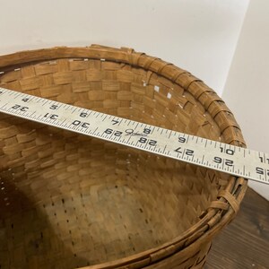 Vintage Oak Split Basket, Storage Basket, Hand Woven Basket, - Etsy