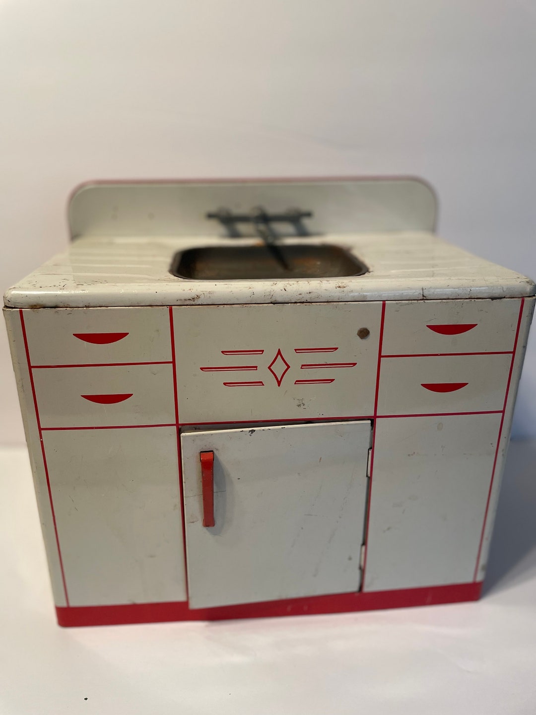 Vintage Child’s Metal Wolverine Kitchen Sink With Water Tank - Etsy