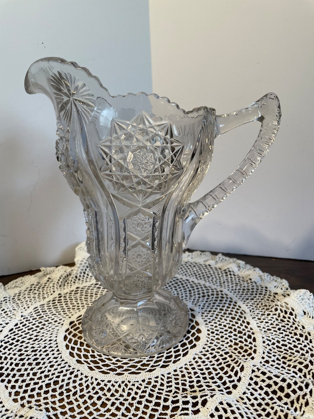 Vintage Indiana Glass Success Pitcher Victorian Pitcher Indiana Glass ...