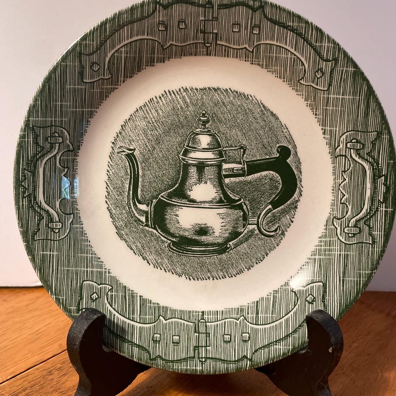 Green Transferware - Etsy