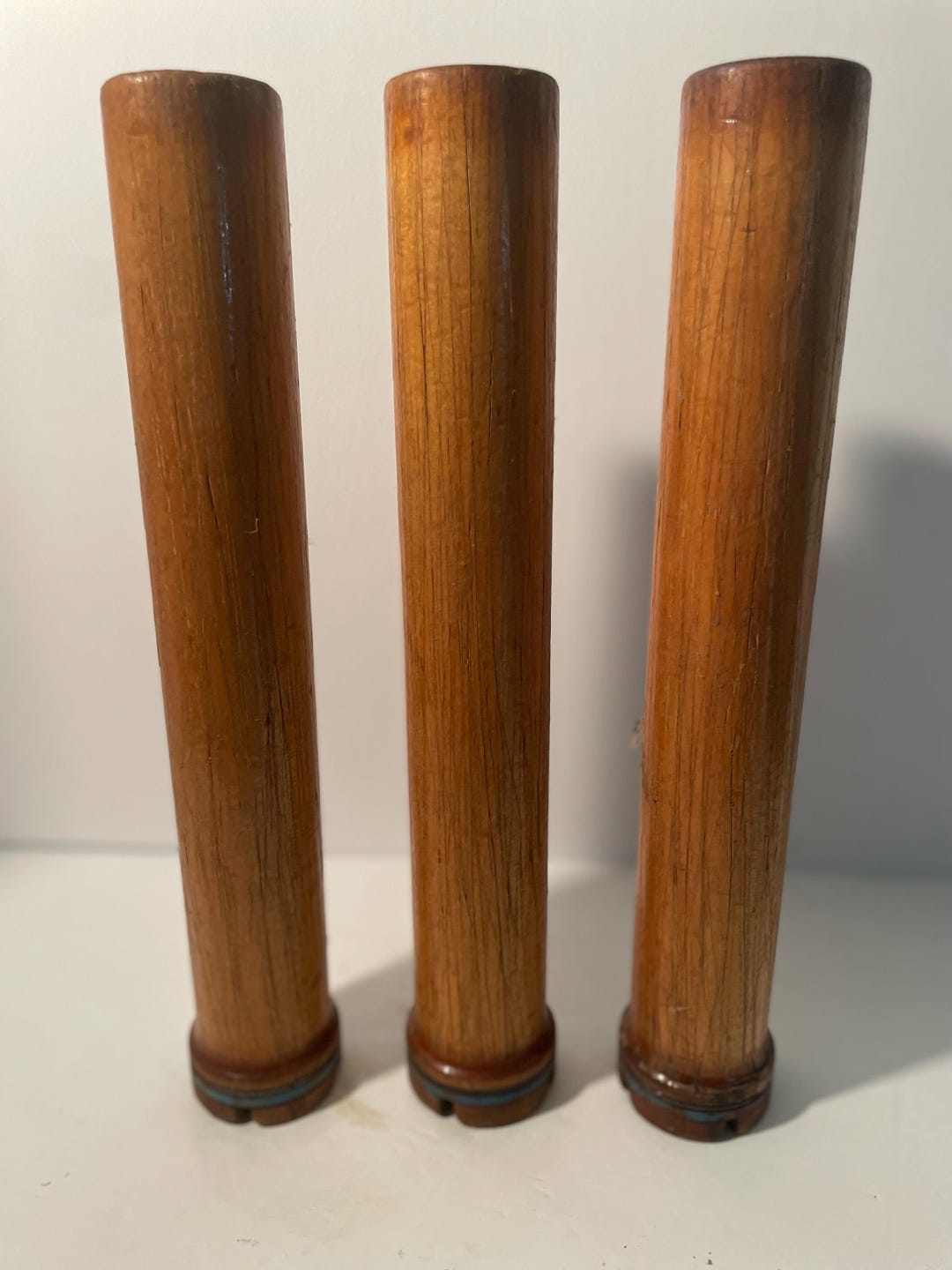 1 Wood Antique Bowen Hunter Wooden Spool Bobbin Textile Industrial 12 ...