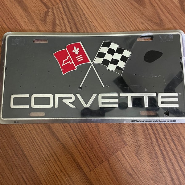 Corvette License Plate - Etsy