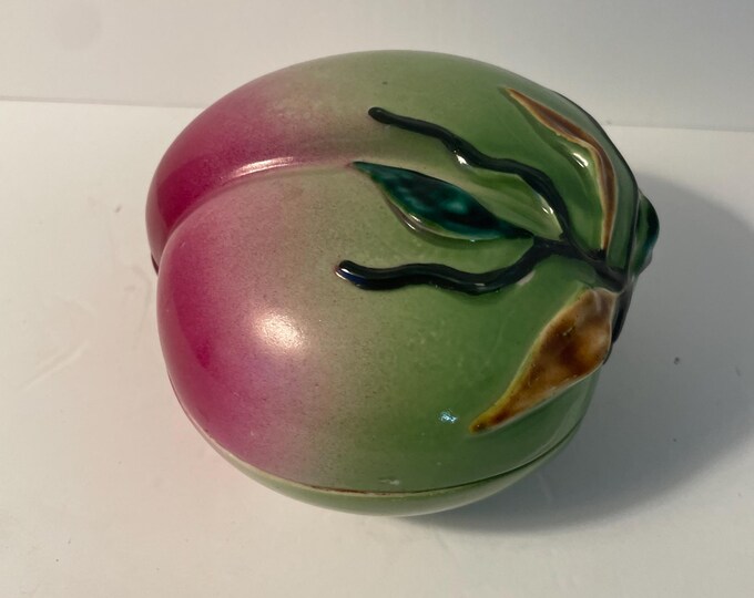 Chinese Export Alter Fruit Peach Box Late 19th Century Glazed Porcelain ...