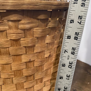 Vintage Oak Split Basket, Storage Basket, Hand Woven Basket, - Etsy