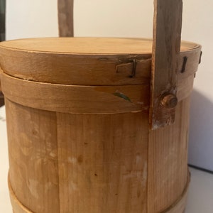 Vintage 7 1/2 Inch Wood Sugar Firkin Farmhouse Primitive Firkin - Etsy