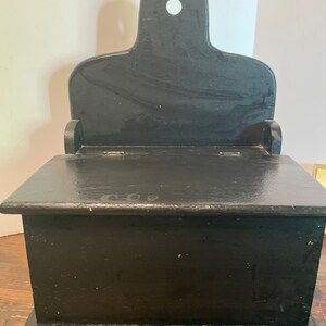 Wooden Candle Wall Box Primitive Folk Art Box Old Painted Primitive ...