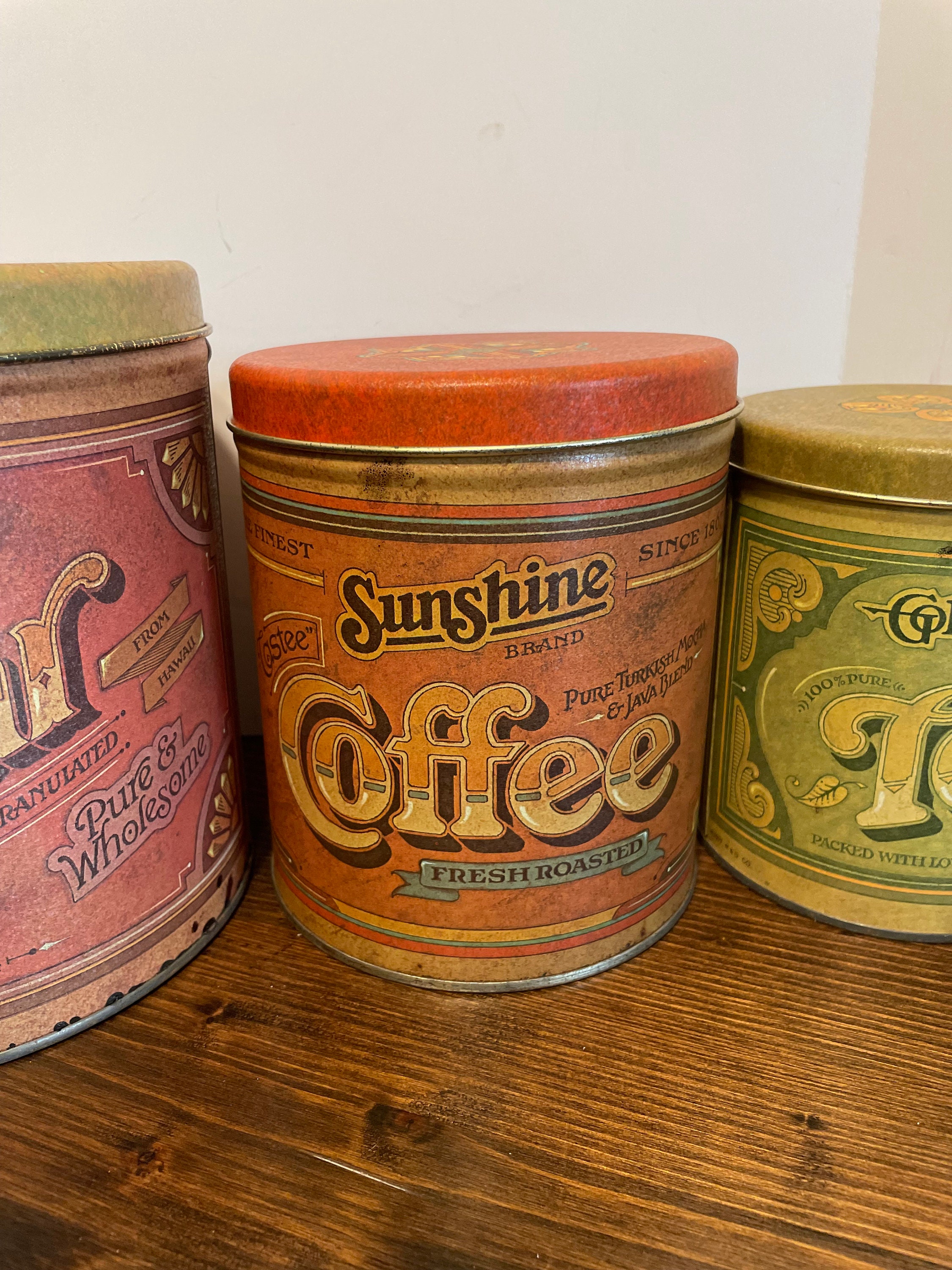 Vintage Ballonoff Metal Kitchen Maid Canisters - Etsy