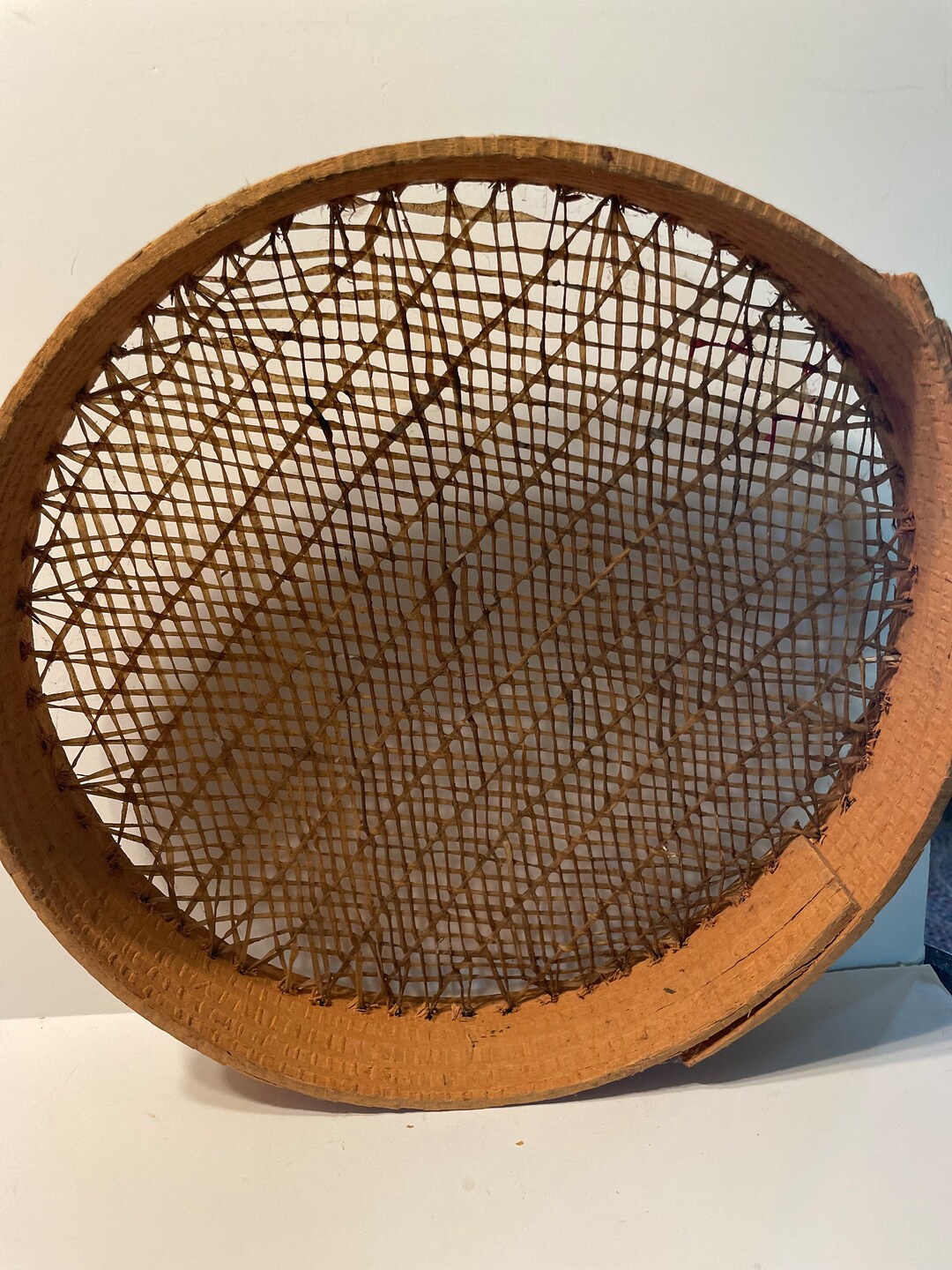 Large 15 Inch Handmade Grain Sifter Sieve Very Unique Vintage Grain ...