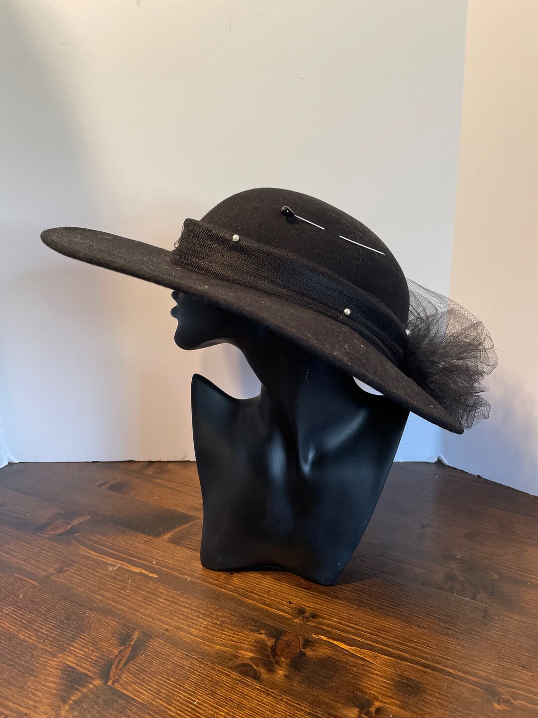 Vintage Wide Brim Doeskin Felt Hat Bollman Ht Co. - Etsy