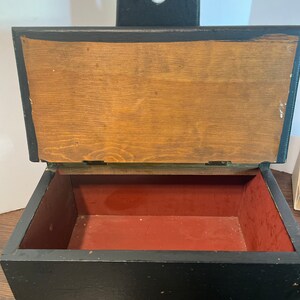 Wooden Candle Wall Box Primitive Folk Art Box Old Painted Primitive ...