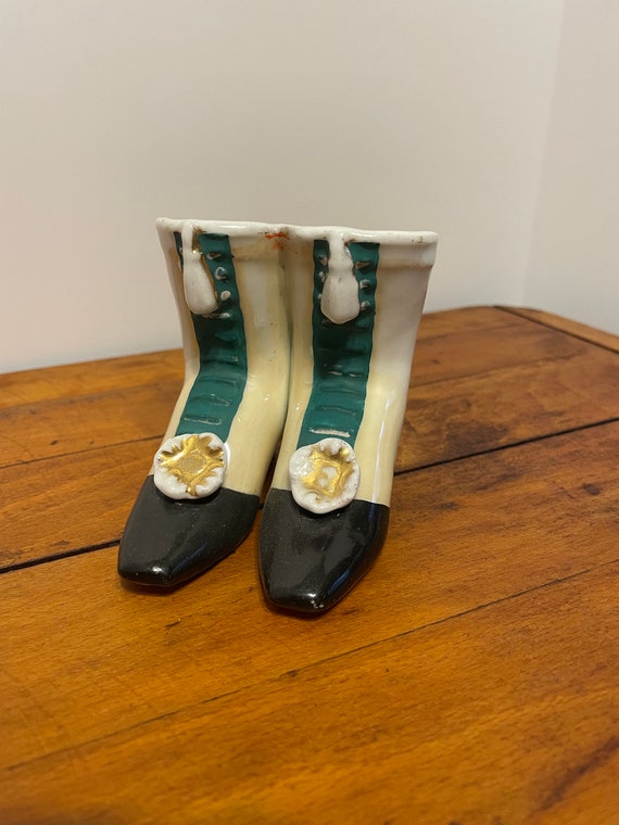 Vintage Victorian Ceramic Boots Collectors Item | Etsy
