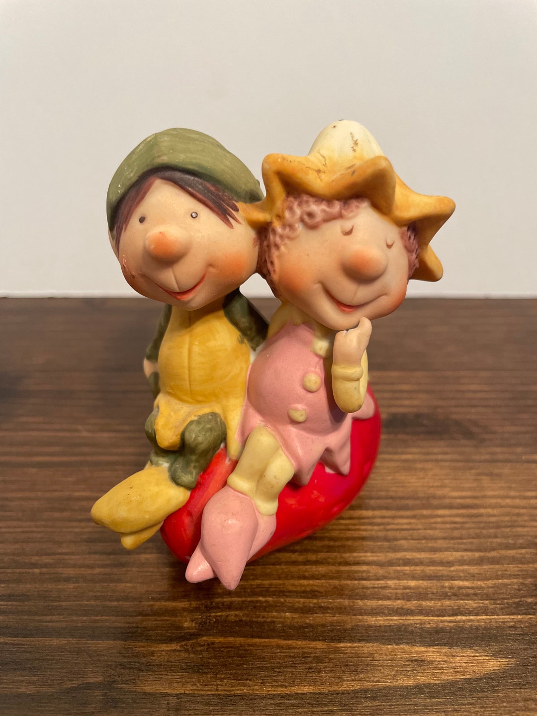 Vintage 1978 Porcelain Himself the Elf Collection Being Loved - Etsy