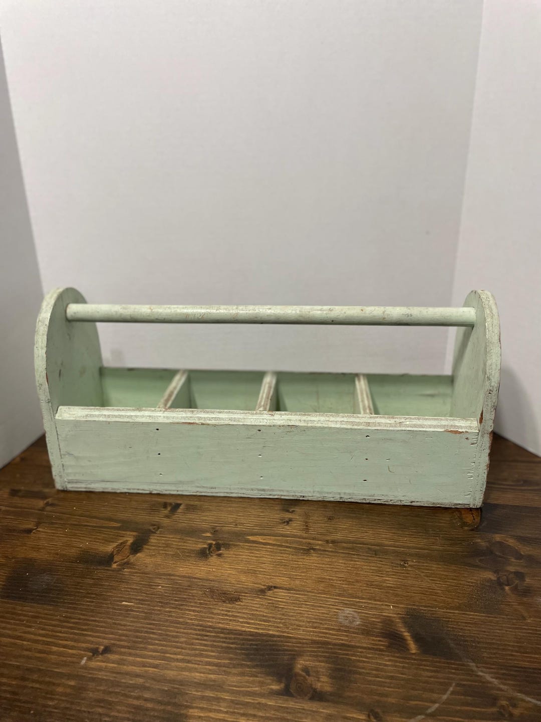 Vintage Farmhouse Wood Berry Box Toolbox Gathering Box Planter Storage ...