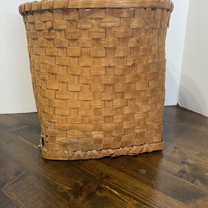Vintage Oak Split Basket, Storage Basket, Hand Woven Basket, - Etsy