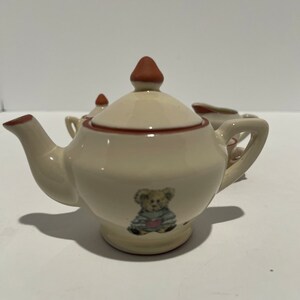 Vintage Bearware Pottery Boyds Bears Teaset Collectible Teasets With ...