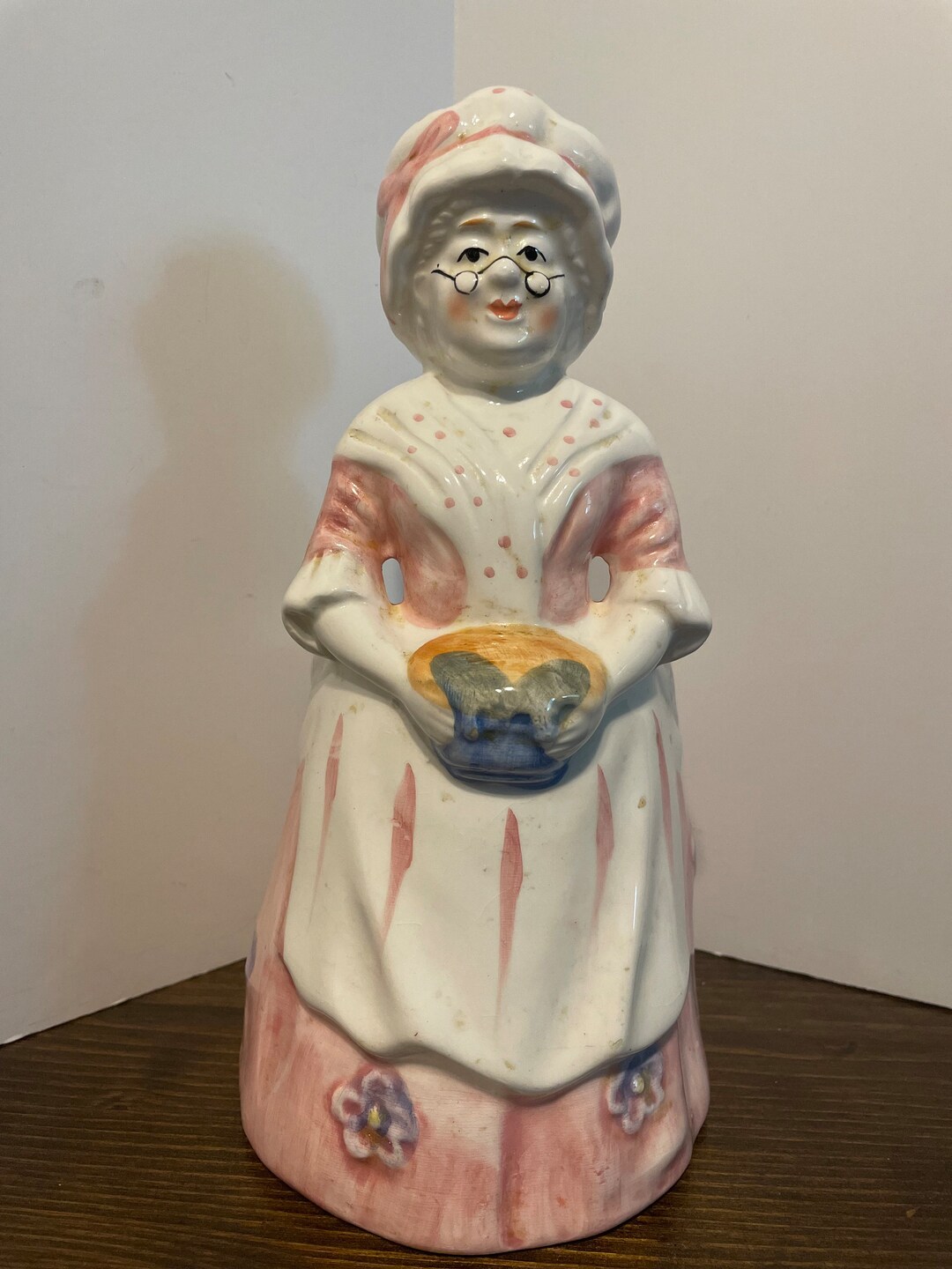Vintage Old Woman Utensil Holder, Planter, Sweet Grandma, Old Lady - Etsy