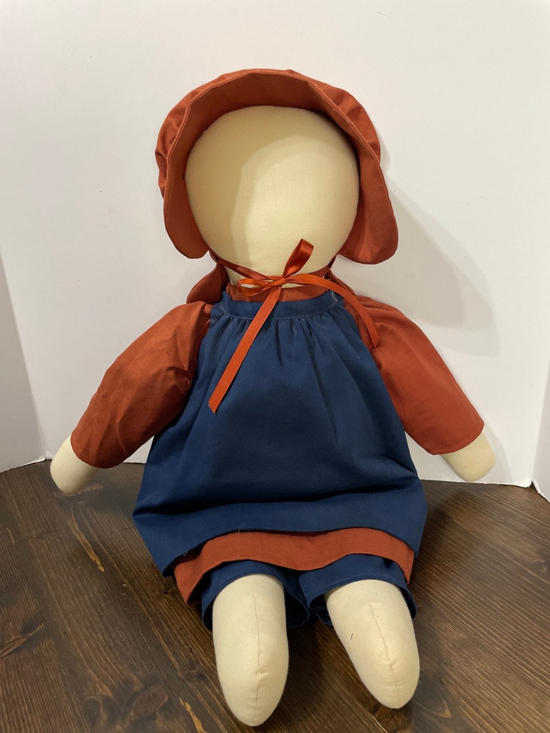 Vintage Rag Doll Handmade Cloth Doll Amish Doll Country - Etsy