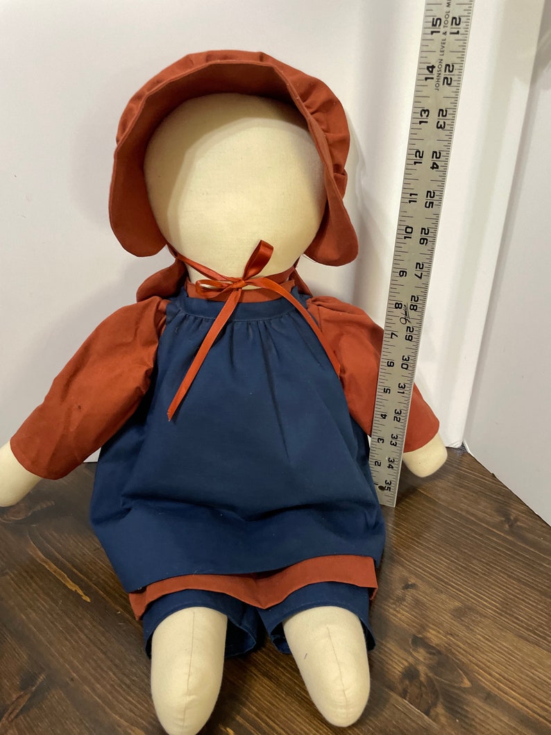 Vintage Rag Doll Handmade Cloth Doll Amish Doll Country - Etsy