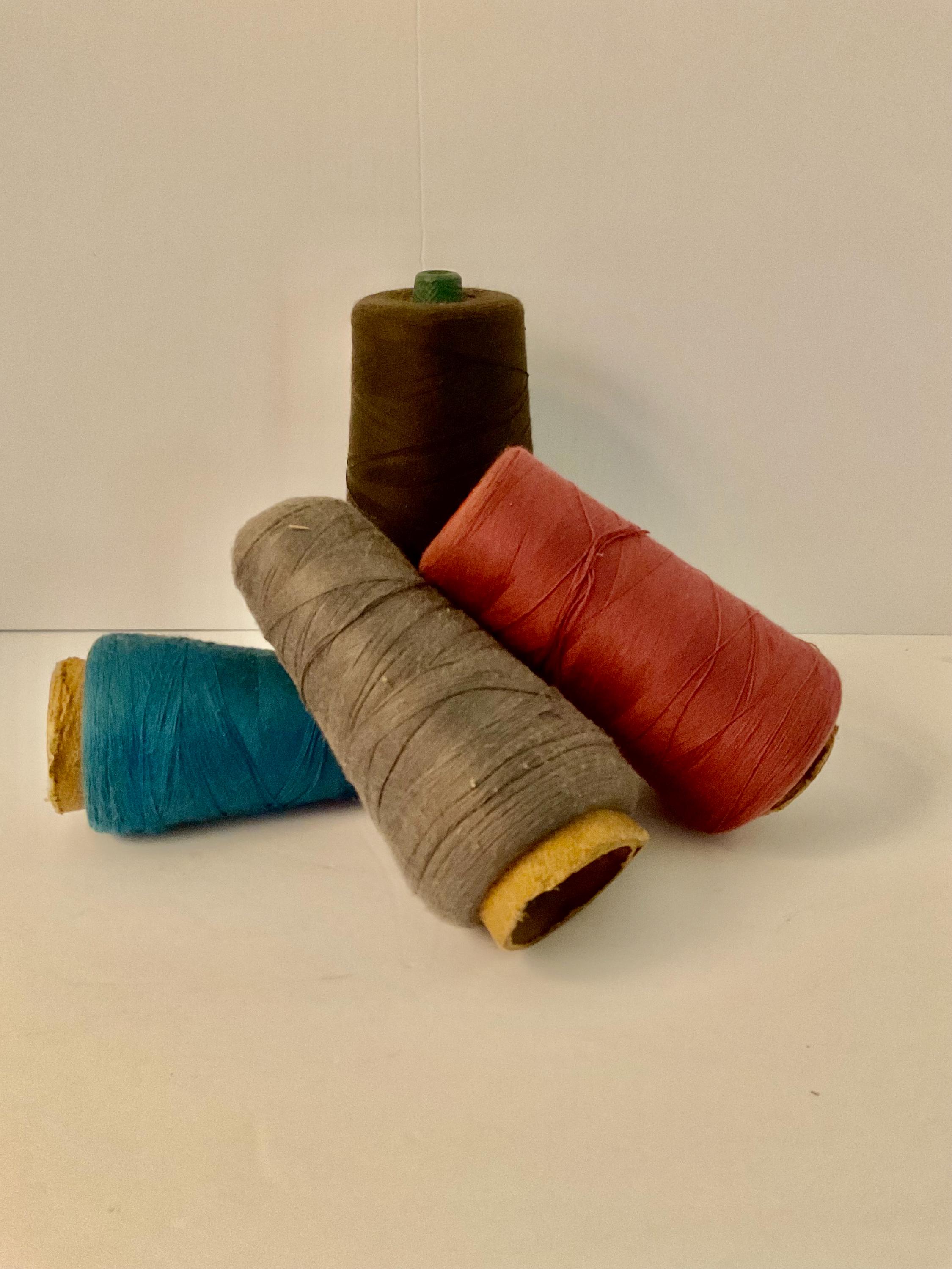 Vintage Spools of Thread Set 4 Bowl Fillers Sewing Room She Shed ...
