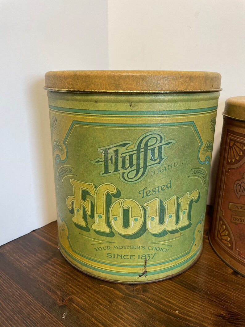 Vintage Ballonoff Metal Kitchen Maid Canisters - Etsy