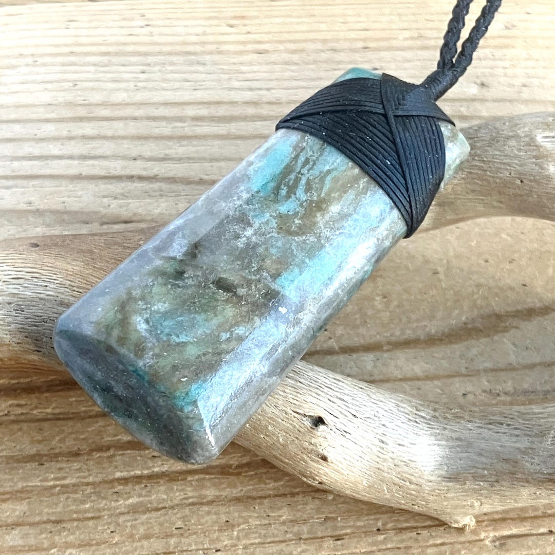 Rare New Zealand Aotea Stone Hei Toki Adze Pendant Necklace 61 Mm ...