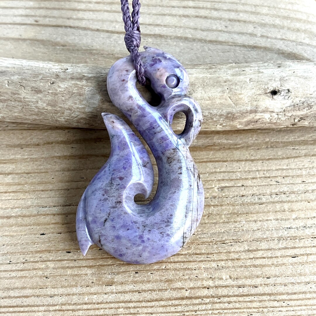 Turkish Lavender Jade Manaia Pendant Necklace 60 Mm (TUR4662P) - Etsy